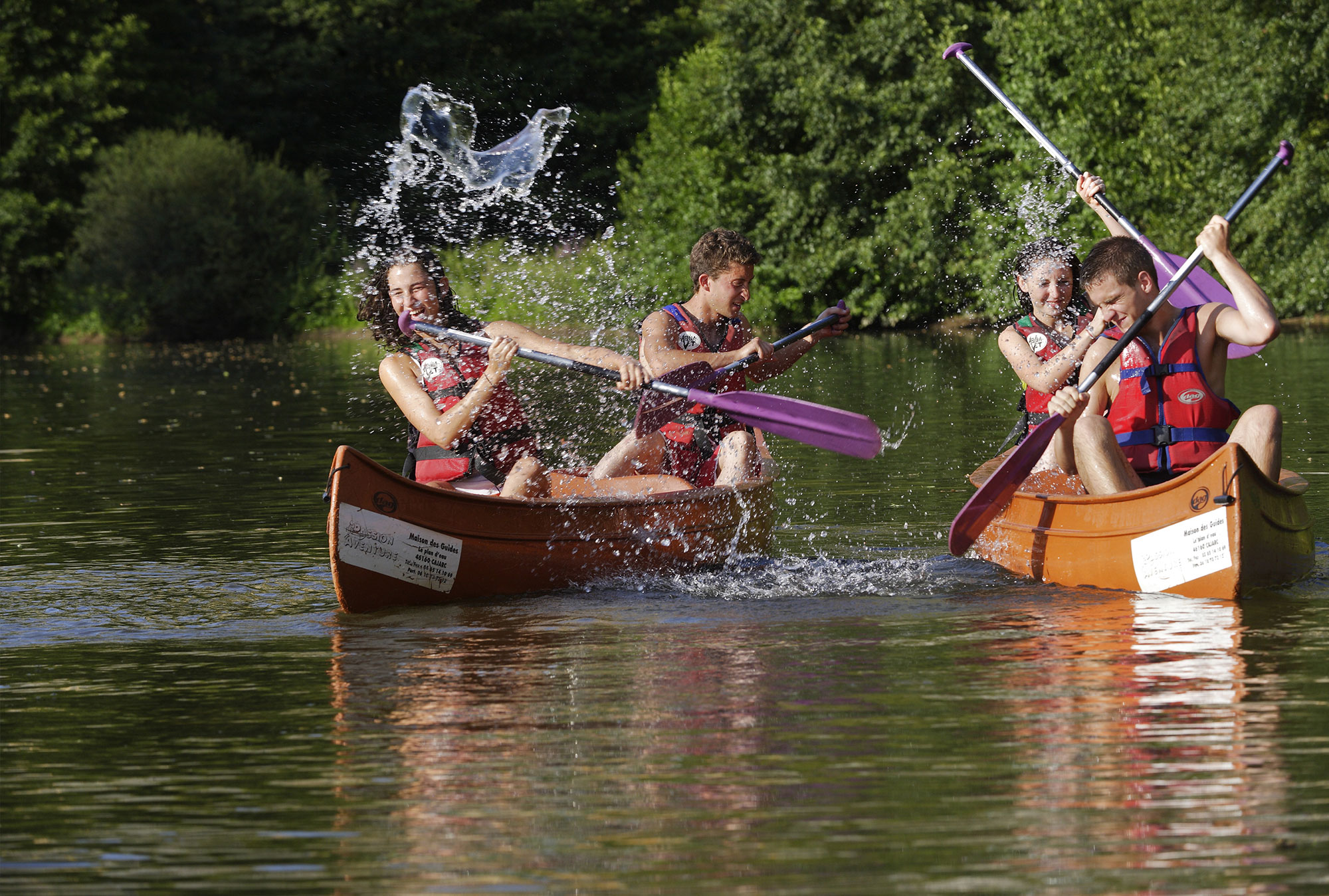 Navegación en canoa por el Lot - Camping du Cabessut